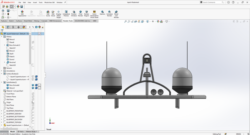 Radar Mast & Final Assembly of Yacht : Skill-Lync