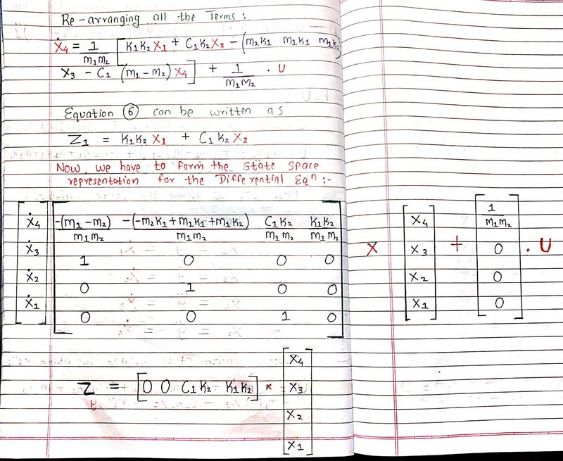 Derive Transfer function of Suspension system of a car and convert it ...