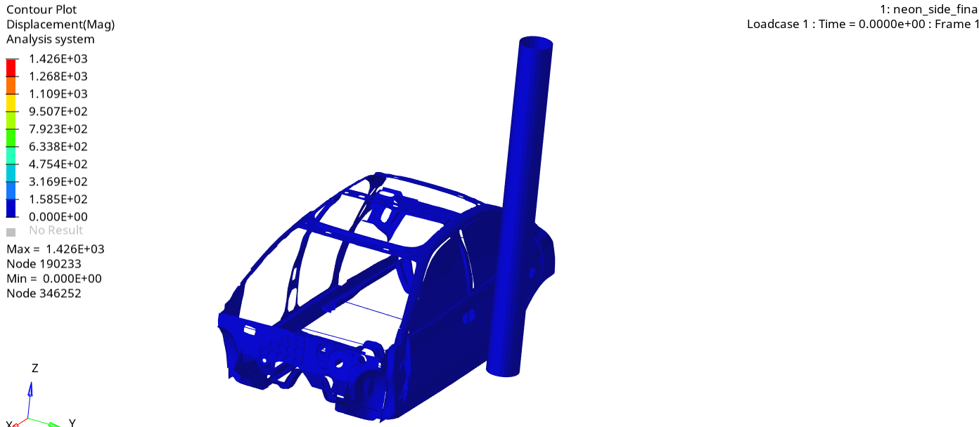 Assignment 7-Side Pole Crash Simulation Challenge : Skill-Lync