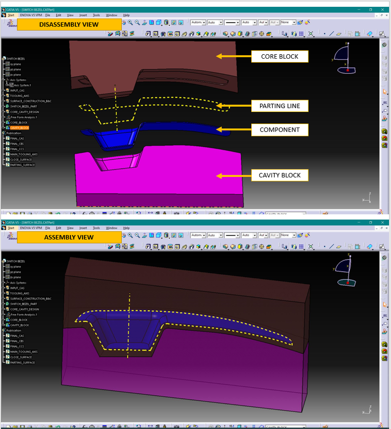 Week 8 - Challenge 5 - Core & Cavity Design : Skill-Lync