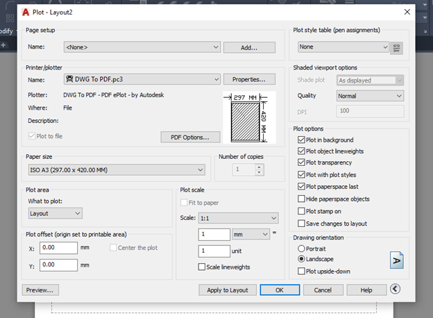 Creation of Multiple viewports, Scaling the drawing and setting in ...