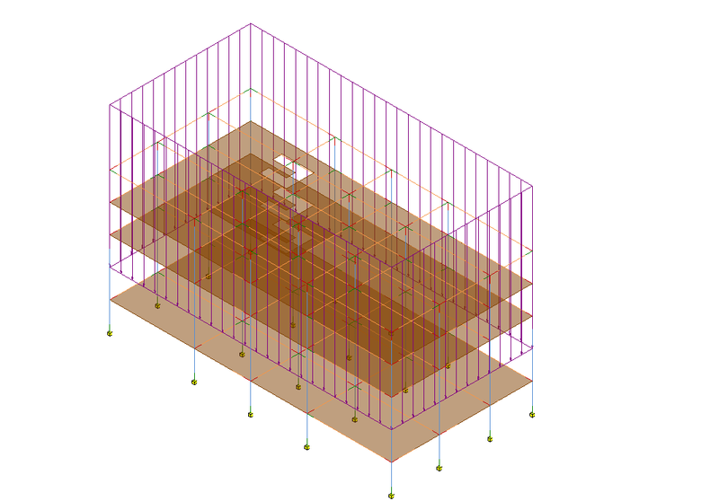 Structural analysis of a buidling using Robot Structural Analysis ...
