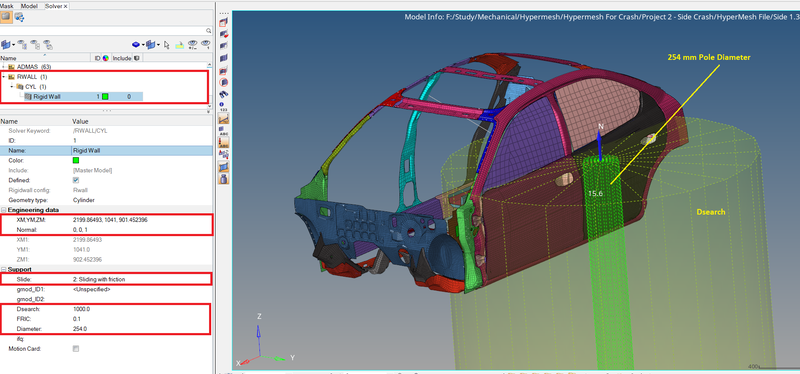 Side Pole Crash Simulation Challenge