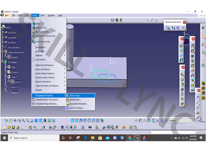 Learn How Power Copy Tool Used in Catia?