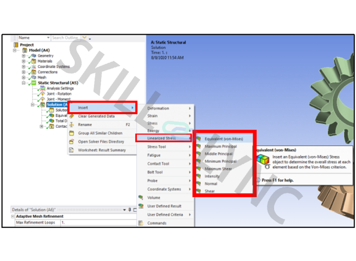 Learn About the Linearised Stress Results in Ansys Workbench ...